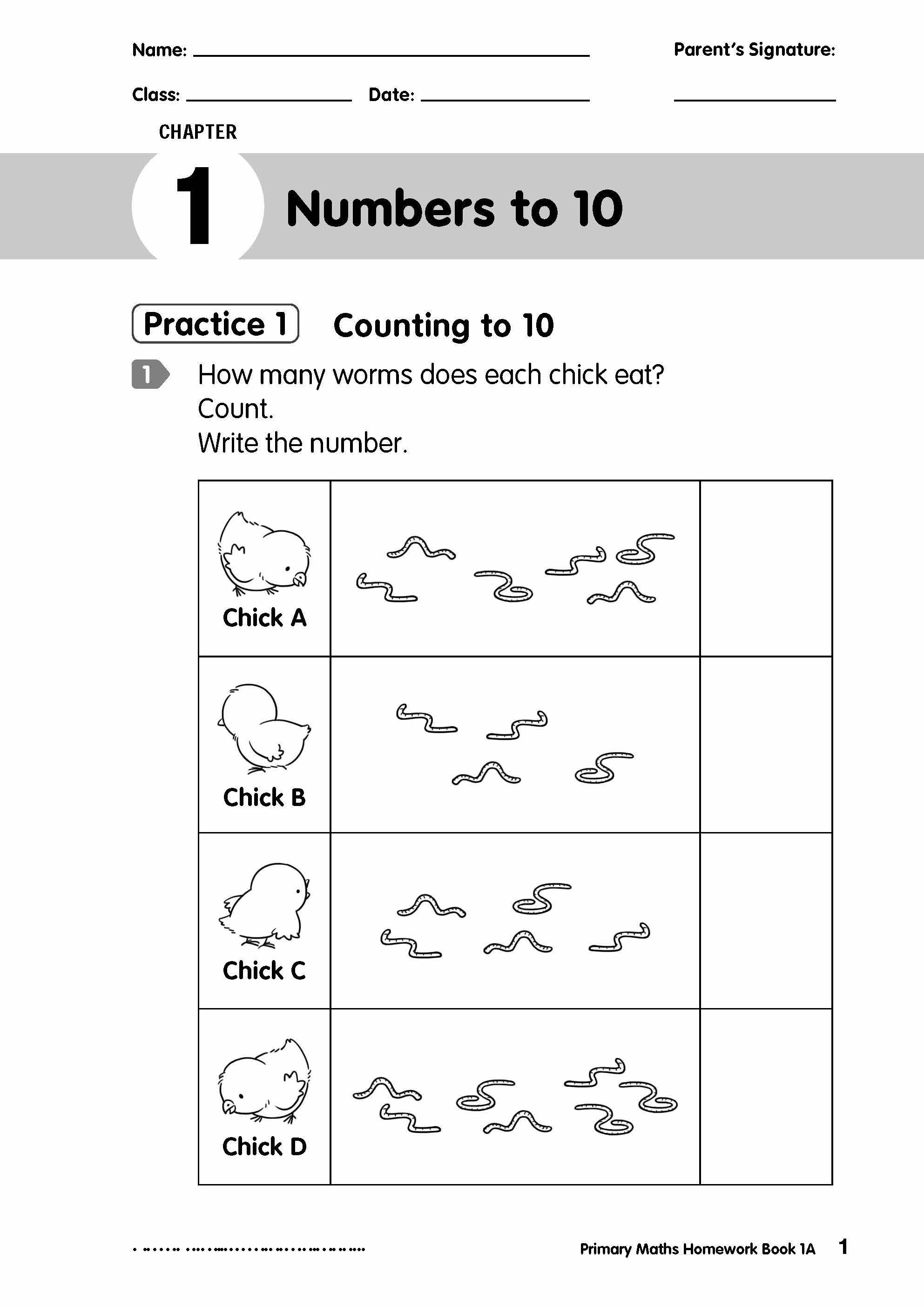 PRIMARY MATHS HOMEWORK P1 BK 1A | Pacific Bookstores